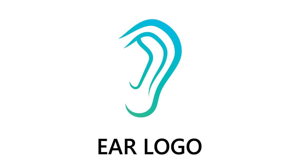 Oído, oído logo icono vector diseño V7 - TemplateMonster