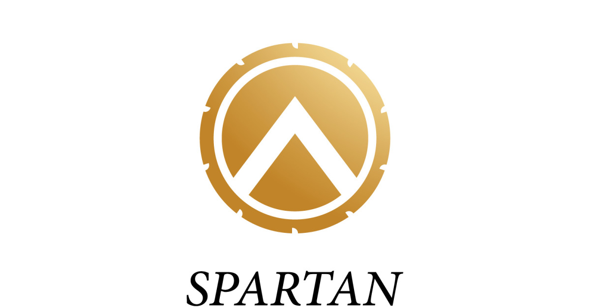 Spartalı kalkan logo simge vektör V1 - TemplateMonster