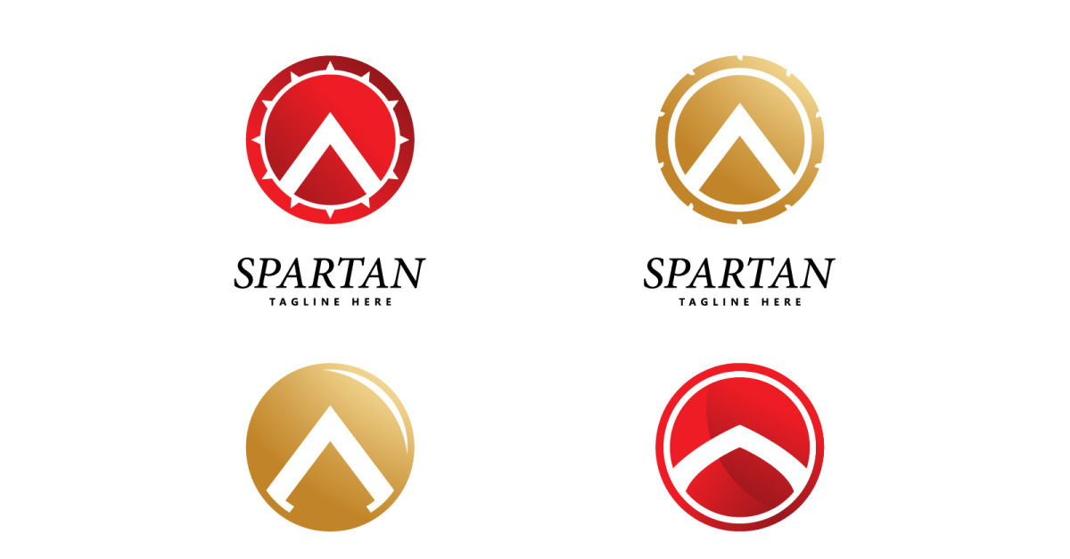 Spartan shield logo icon vector V5 #417171 - TemplateMonster