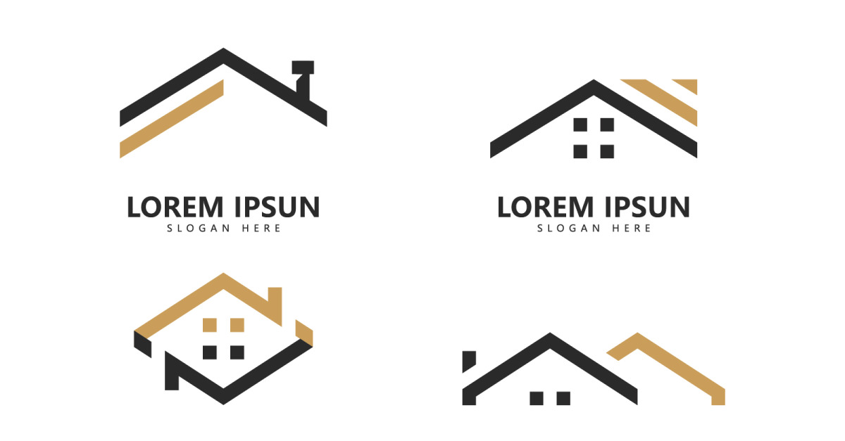 Domácí nemovitost logo ikonu vektorové šablony design V9