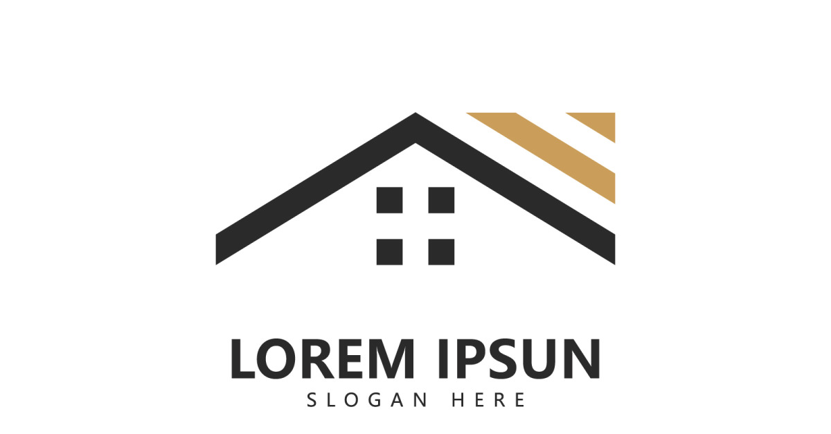 Domácí realitní logo ikonu vektorové šablony design V2