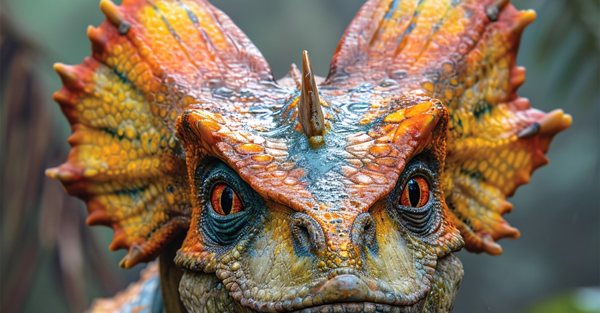 Dilophosaurus Dinosaur realistic Photography 2