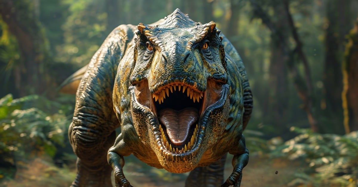 Fotografía realista del dinosaurio Tyrannosaurus Rex 4