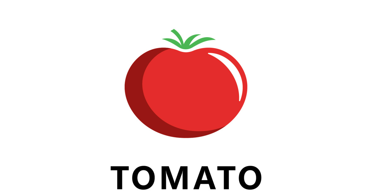 Logo tomate vecteur icône illustration design V1