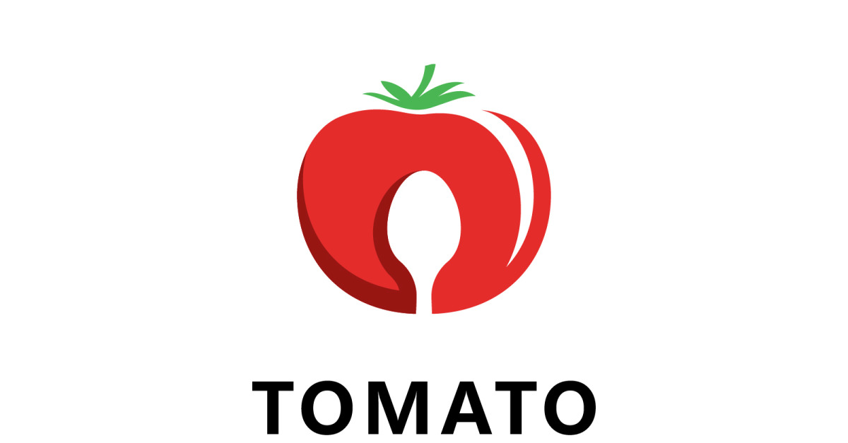 Logo tomate vecteur icône illustration design V2