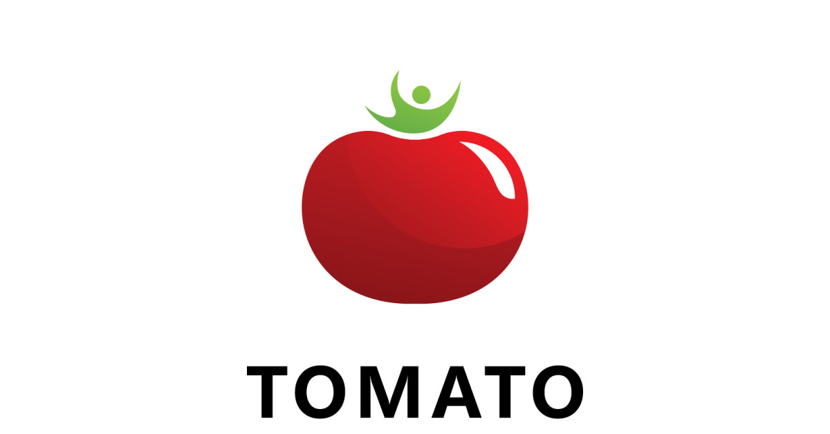 Logo tomate vecteur icône illustration design V6