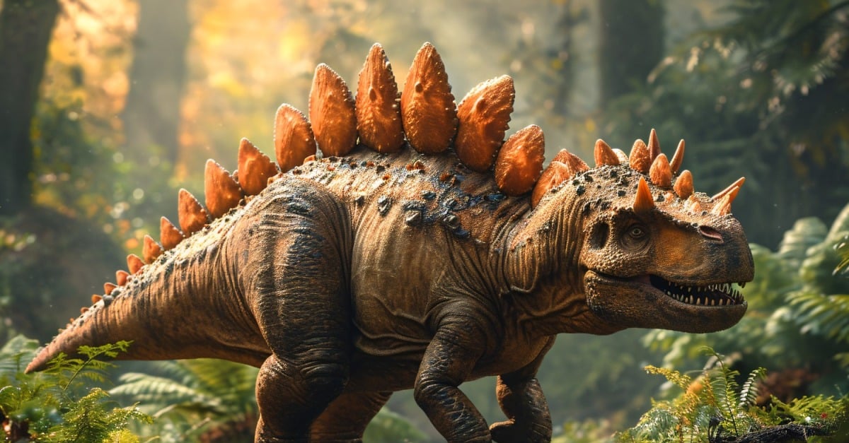 Stegosaurus Dinosaur realistic Photography 2
