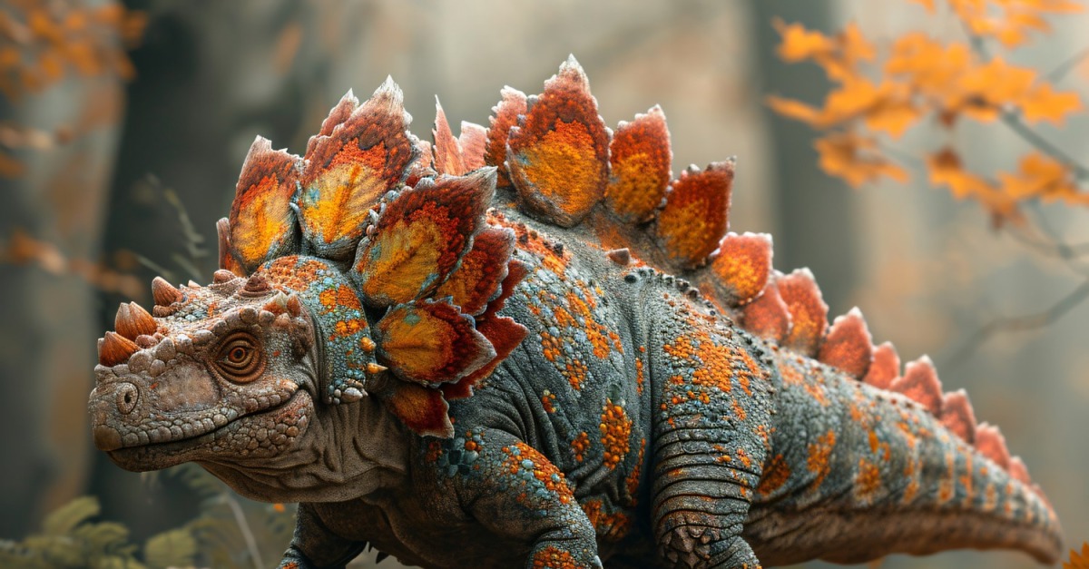 Stegosaurus Dinosaur realistic Photography 3