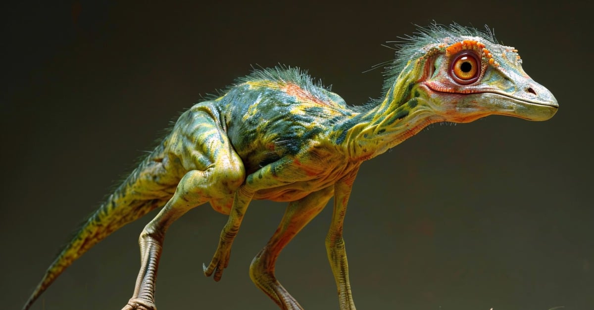 Compsognathus Dinosaur realistic Photography 1