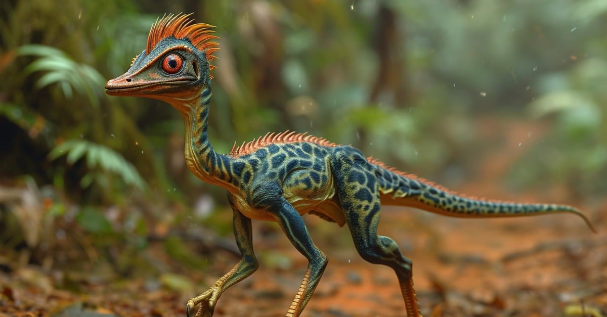 Compsognathus Dinosaur realistic Photography 4
