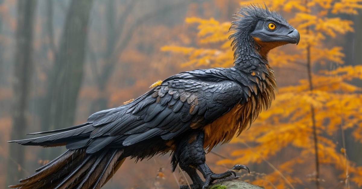 Microraptor Dinosaur realistic Photography 1