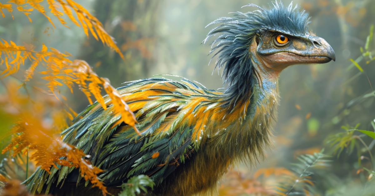 Oviraptor Dinosaurier realistische Fotografie 4