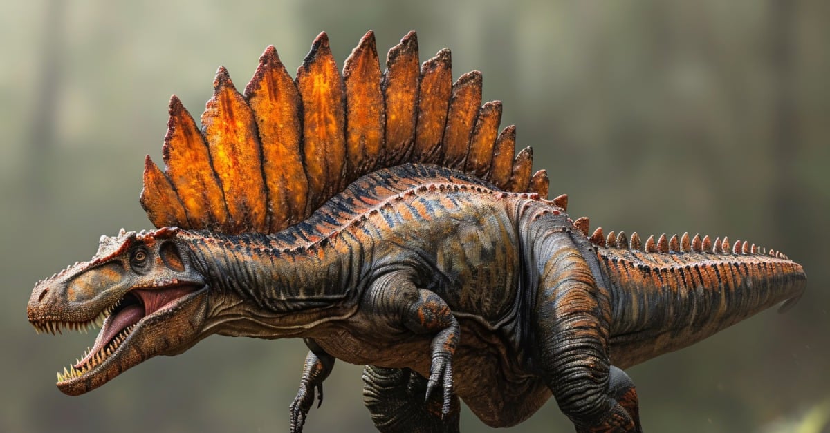 Spinosaurus Dinosaur realistic Photography 3.
