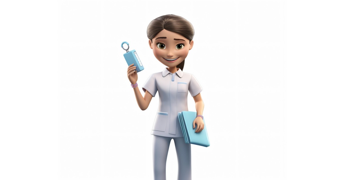 3D pixar Character Child Girl with relevant environment 31