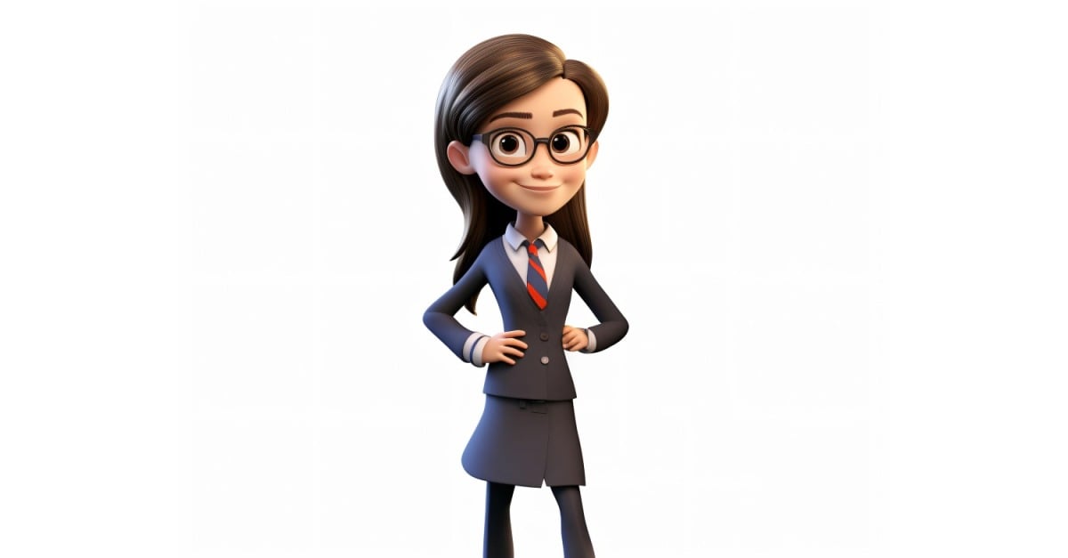 3D pixar Character Child Girl with relevant environment 48