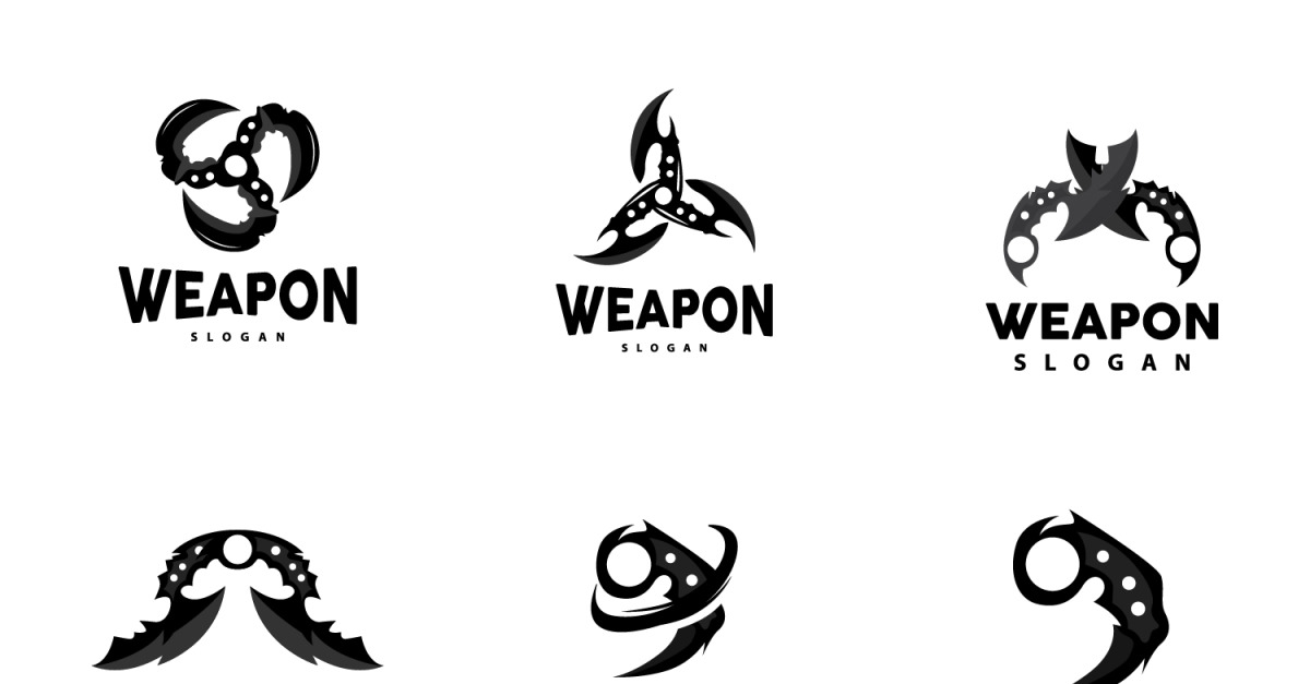 Kerambit Logo Silah Aracı Vektör TasarımıV12