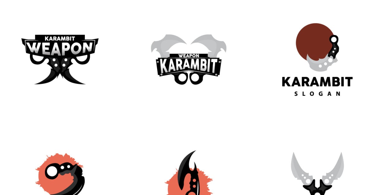 Kerambit Logo Silah Aracı Vektör TasarımıV24