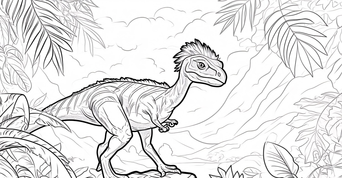 Oviraptor Dinosaur Colouring Pages 5 - TemplateMonster