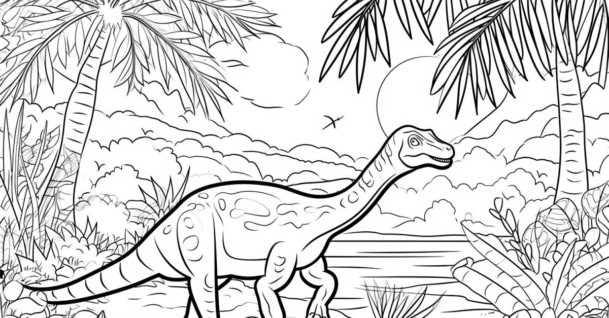 Dibujos De Dinosaurios Suchomimus Para Colorear 3