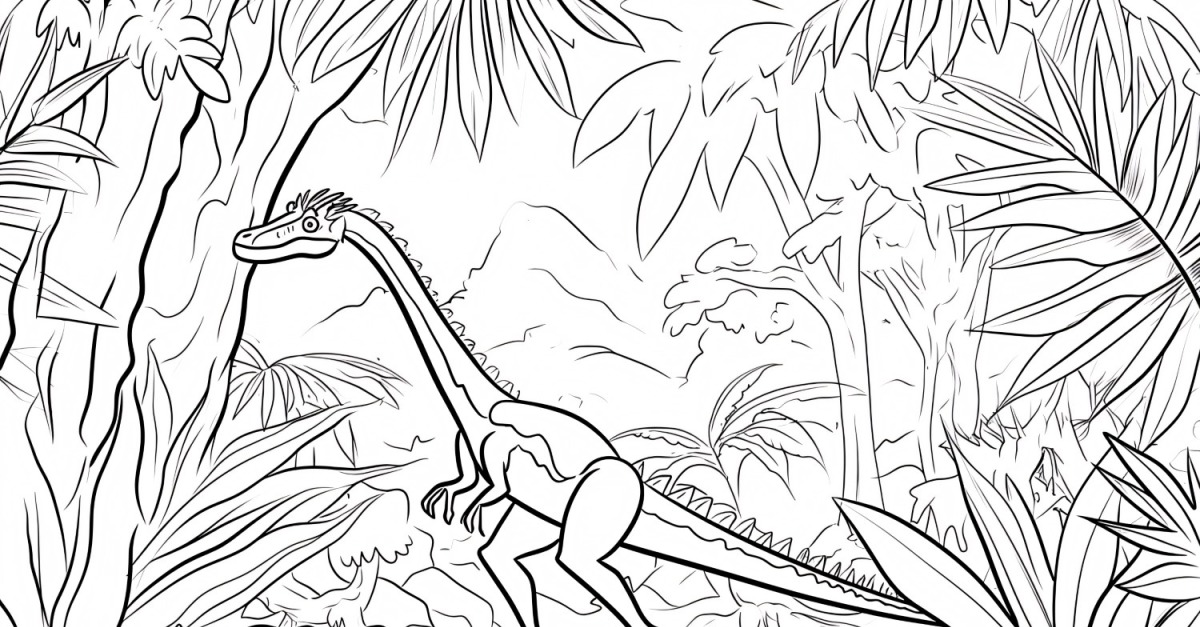 Dimorphodon Dinosaur Colouring Pages 4 - TemplateMonster