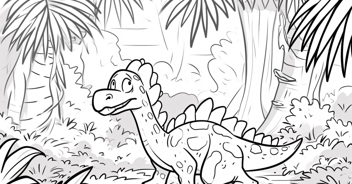 Suchomimus Dinosaur Colouring Pages 1 - TemplateMonster