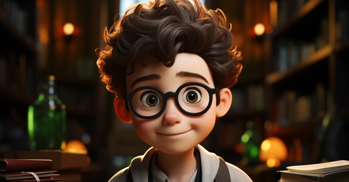 3D Pixar Character Boy Environmental Scientist 1