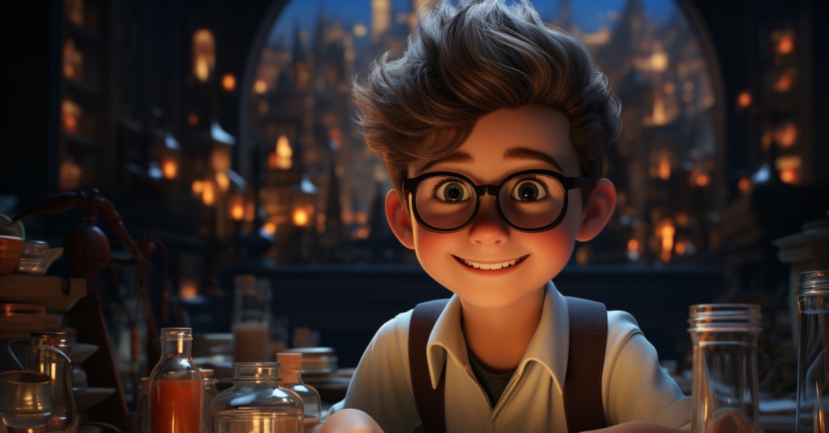 3D Pixar Character Boy Environmental Scientist 4