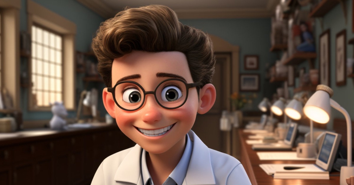 Personaje 3D Niño Niño Bailarín con entorno relevante 5