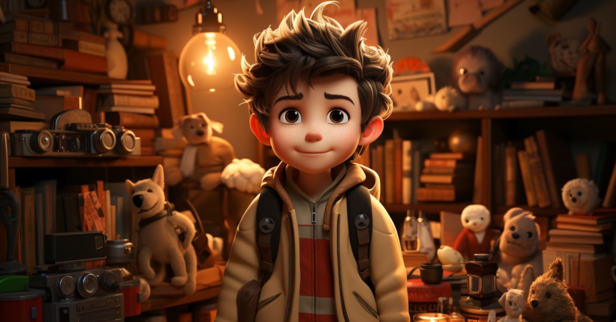 3D Character Boy Photographer with relevant environment 1.