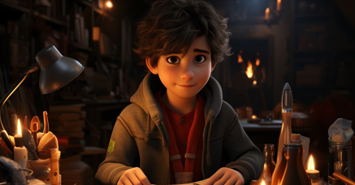 3D Character Boy Textile_Designer with relevant environment 1