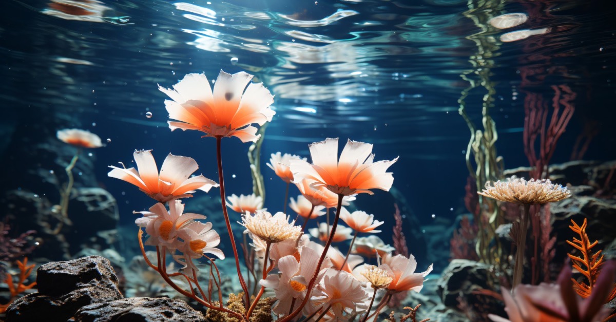 Underwater crystal flowers plant Wallpaper 78