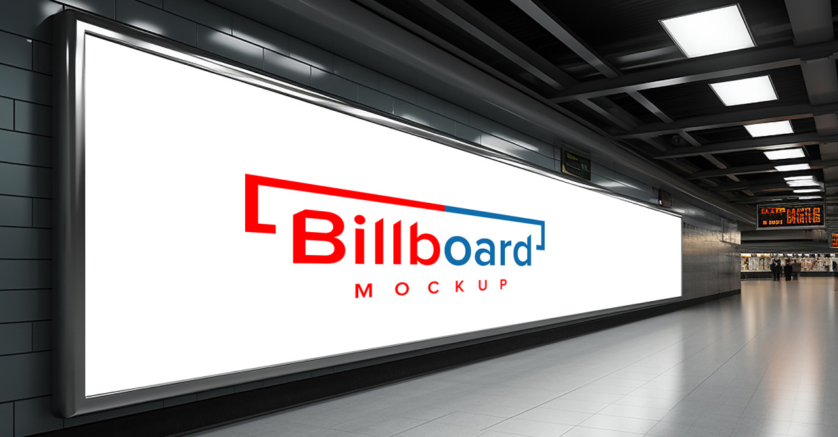 模拟空白广告牌，带有广告复制空间 #419187 - TemplateMonster