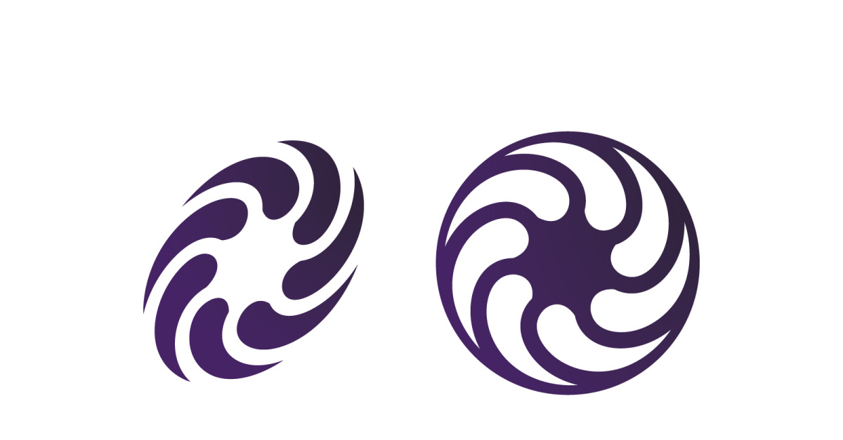 Abstract vortex spin logo icon design V3 - TemplateMonster