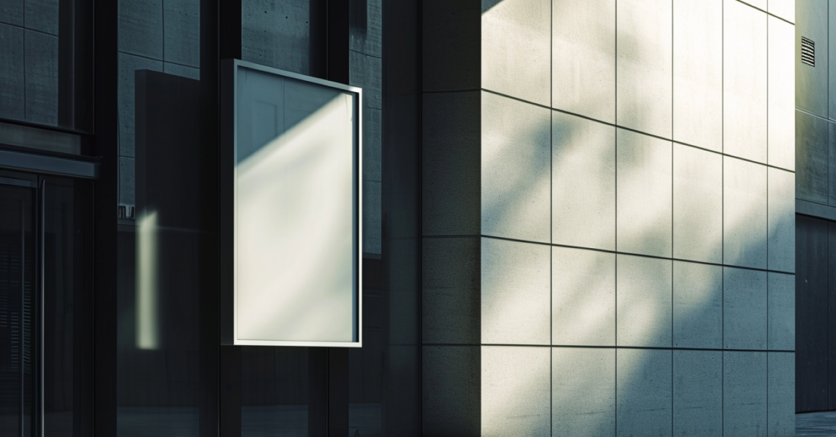 Commercial Building Fascia Logo Signage Mockup 251