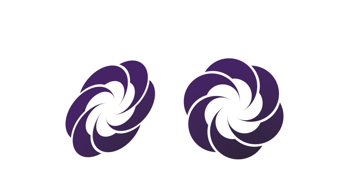 Création d'icône de logo de rotation vortex abstrait V11