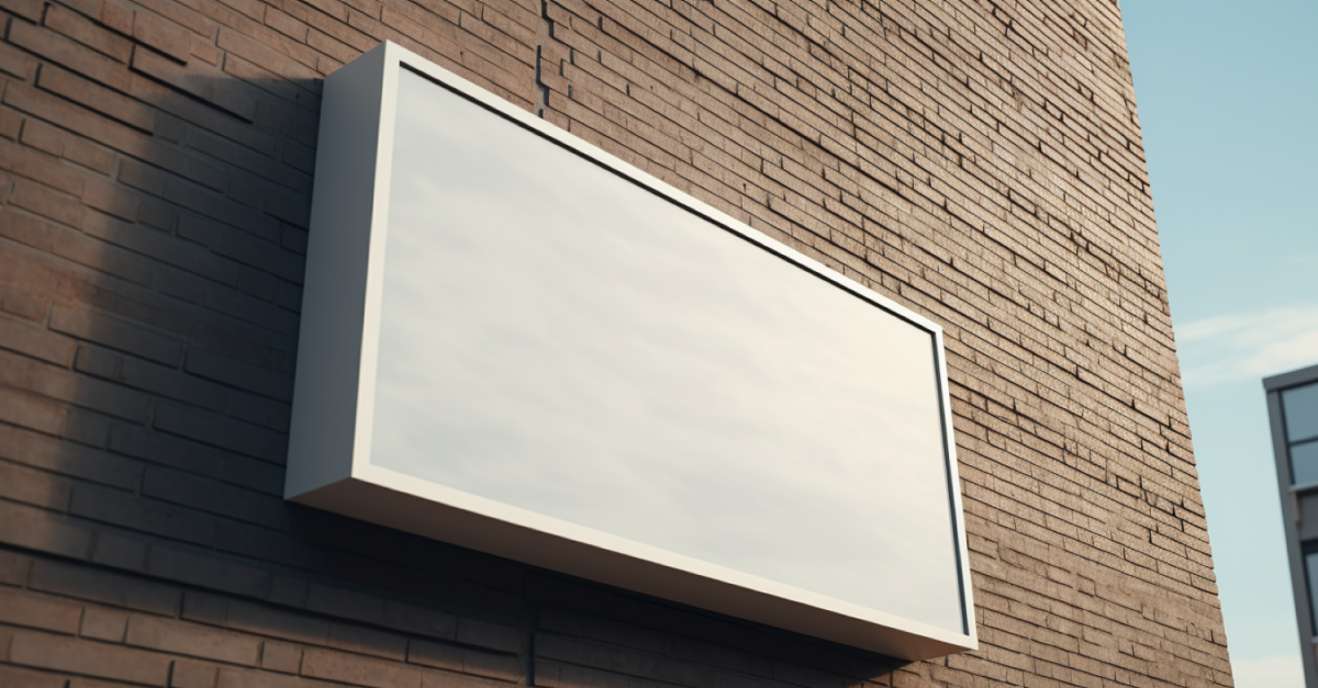 Commercial Building Fascia Logo Signage Mockup 259