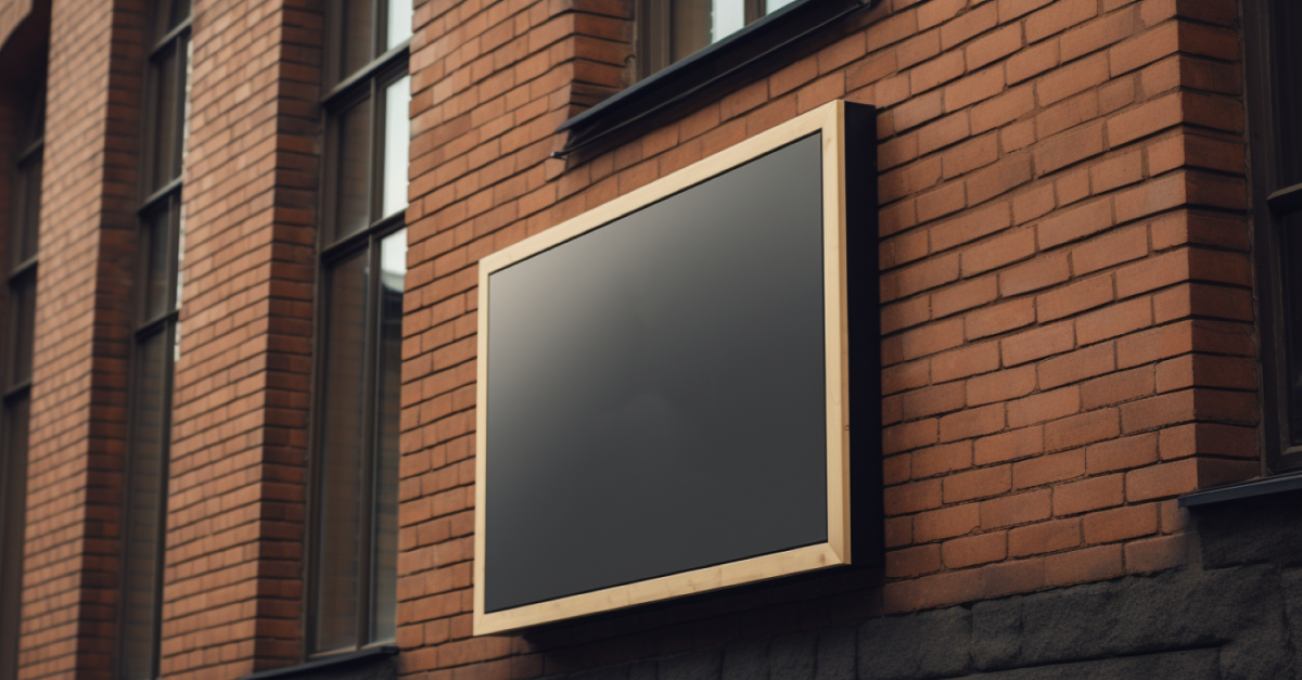 Commercial Building Fascia Logo Signage Mockup 261