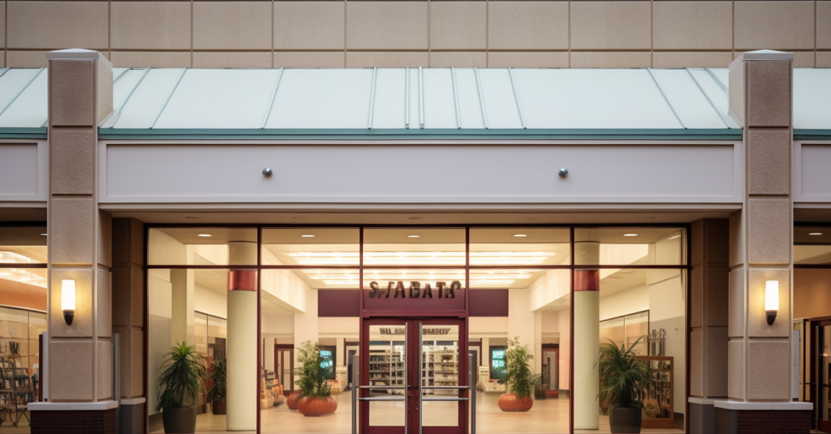 Commercial Building Fascia Logo Signage Mockup 265