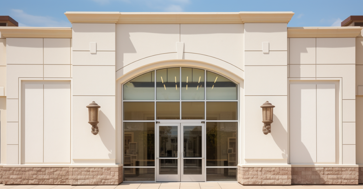 Commercial Building Fascia Logo Signage Mockup 267.