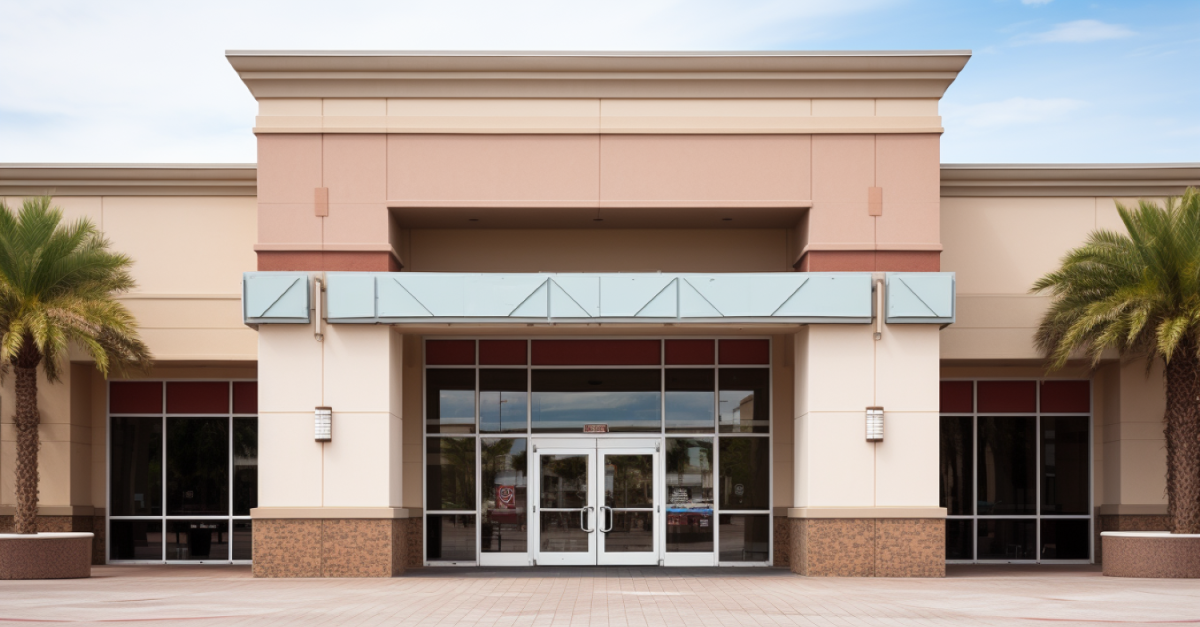 Commercial Building Fascia Logo Signage Mockup 271.