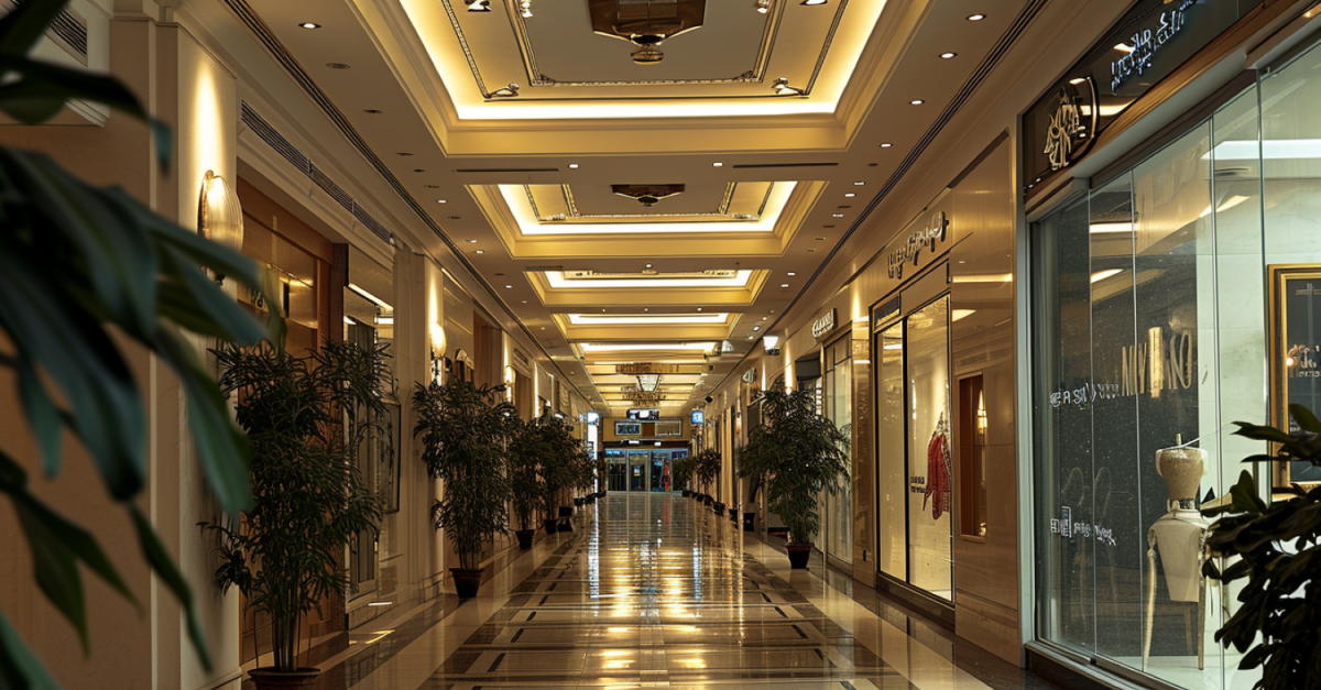 Commercial Building Fascia Logo Signage Mockup 274