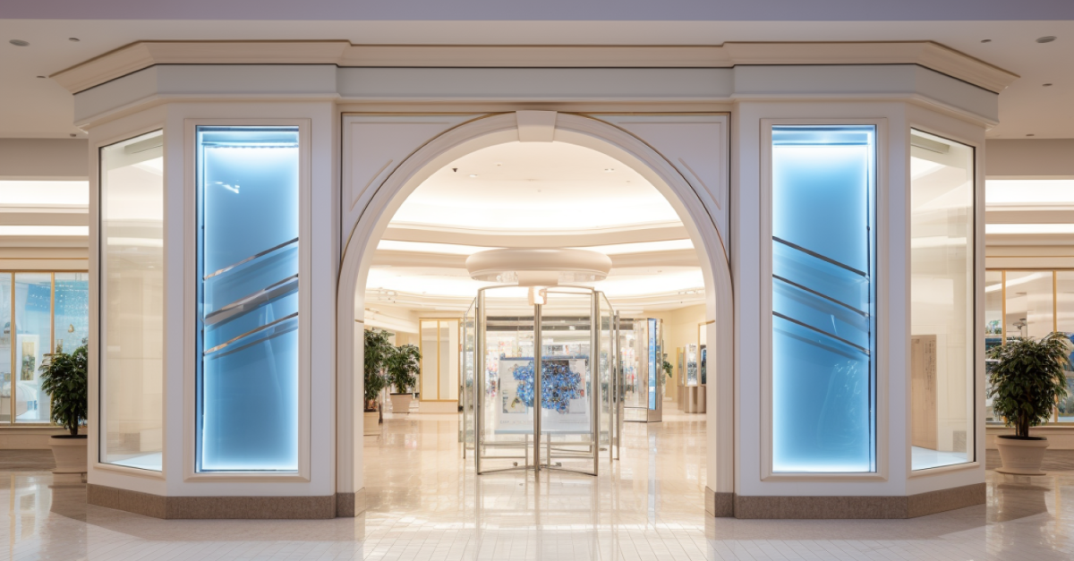 Commercial Building Fascia Logo Signage Mockup 280.