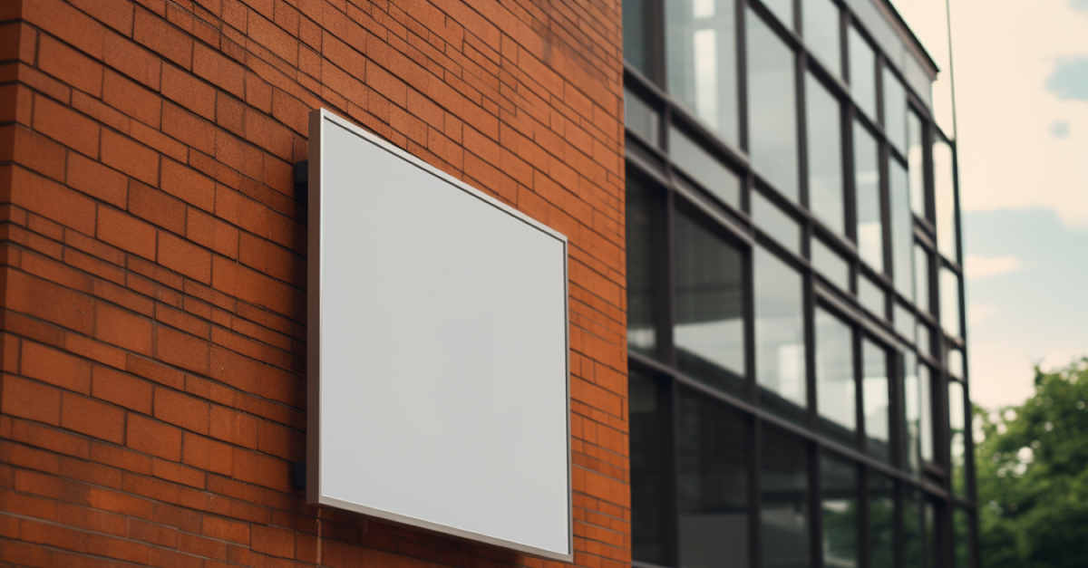 Commercial Building Signboard Mockup 264. - TemplateMonster