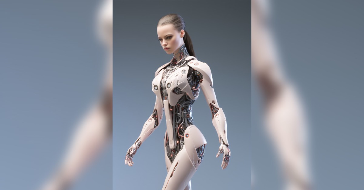 Anthropomorphic Female robot Frostpunk Portraiture 61