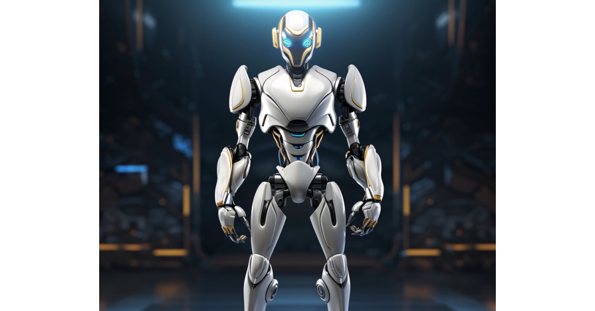 Anthropomorphic Female robot futuristic techno Cyberpunk 86