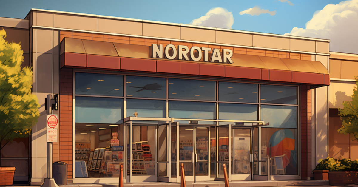 Commercial Aluminium Building Fascia Logo Signage Mockup 308