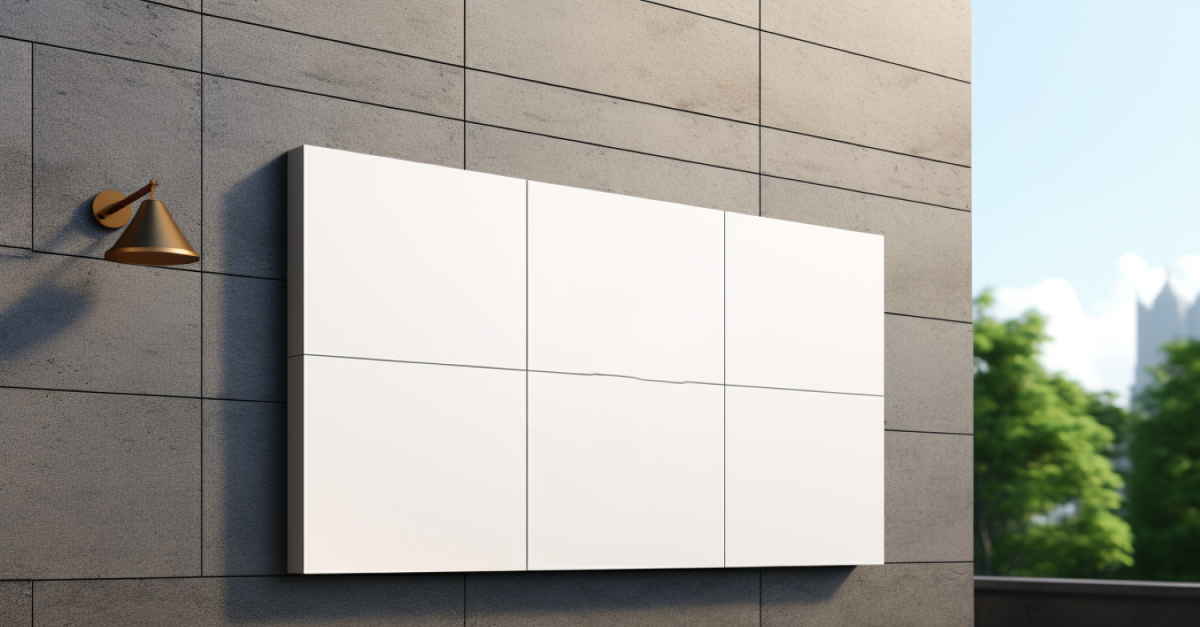 Geschäftsgebäude-Fassadenschild-Modell 343 - TemplateMonster