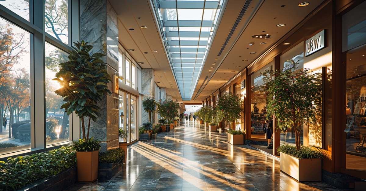 Commercial Aluminium Building Fascia Logo Signage Mockup 427