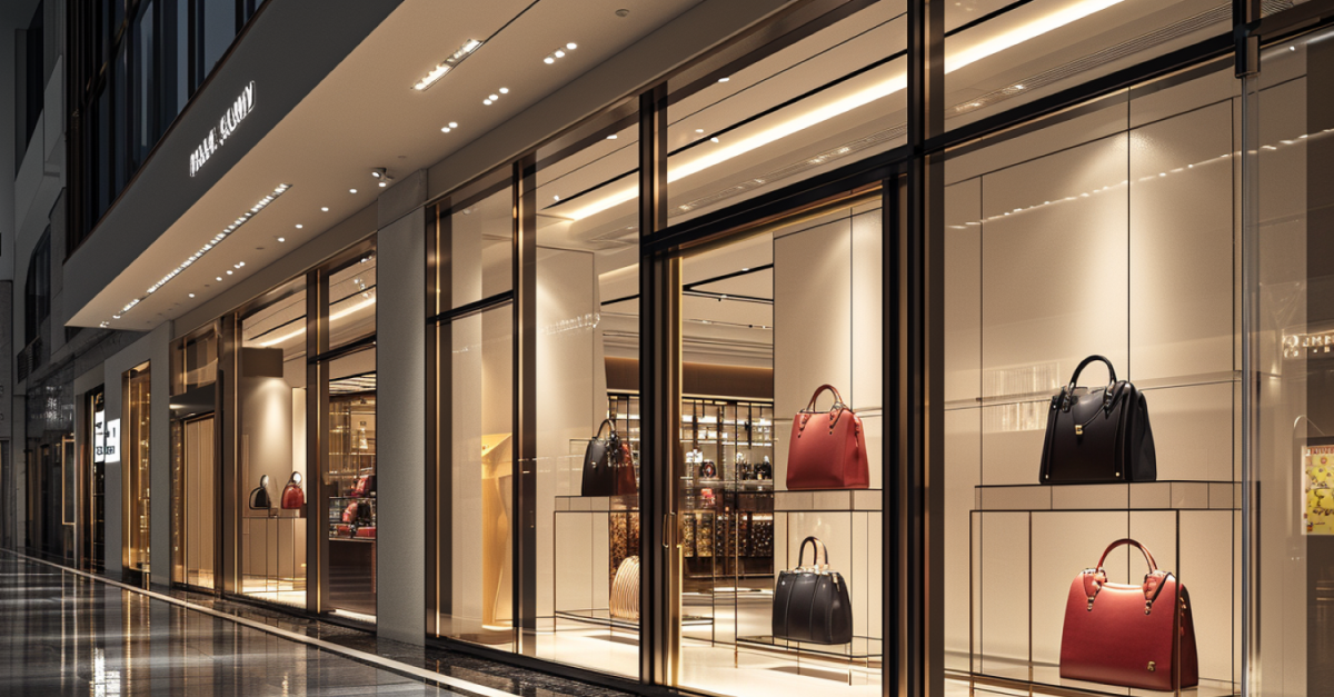 Commercial Aluminium Building Fascia Logo Signage Mockup 437