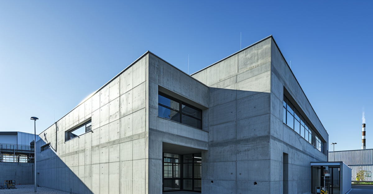 Commercial Aluminium Building Fascia Logo Signage Mockup 493